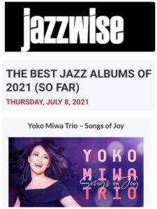 The Best Jazz Albums of 2021 (so far) – Yoko Miwa